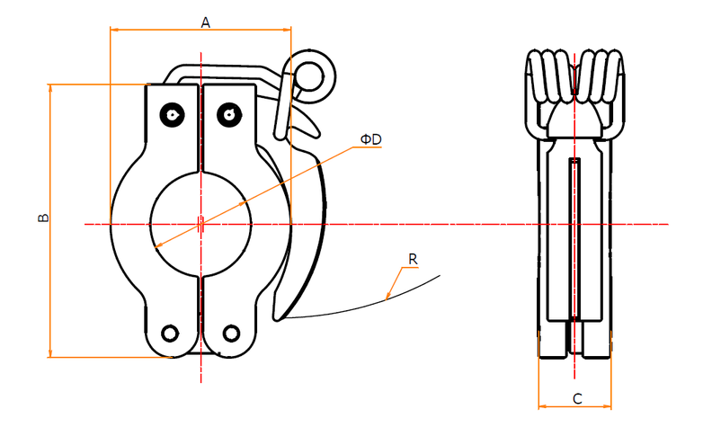 NW40RFC / NW40 One-touch clamp | Official COSMOTEC Corporation | vacuum ...