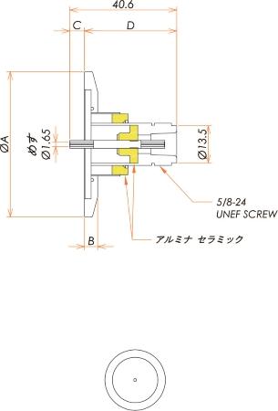 N40NRF1 / Coaxial N-R-F with 1 NW/KF40 flange | Official COSMOTEC ...