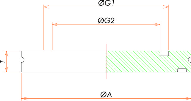 ISO-K / ISO-F ブランクフランジ | 【公式】コスモ・テック | 真空部品通販サイト