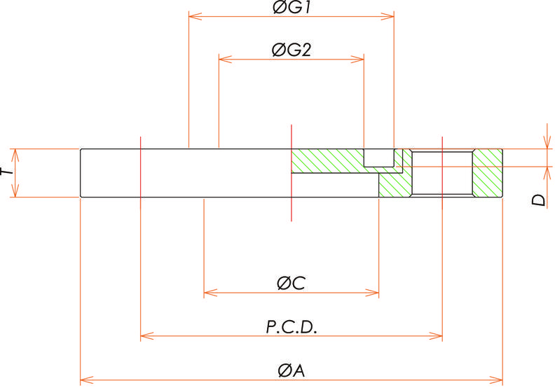 VG100BKR / VG100 回転ブランクフランジ | 【公式】コスモ・テック | 真空部品通販サイト